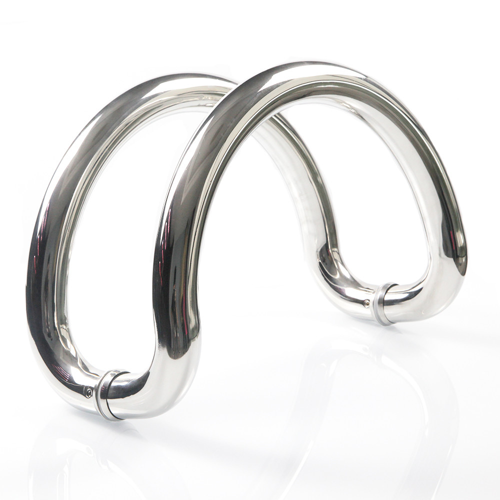 201SS 304SS 목욕탕 미닫이 문 부속품 C 모양 문 손잡이 316SS 물자